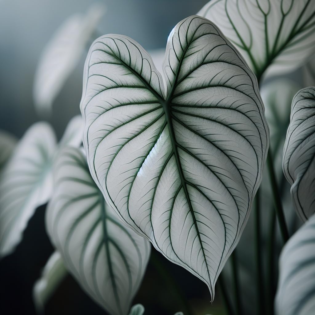10 White and Green Caladium Bulbs for Planting - Aaron Caladium - Pere ...